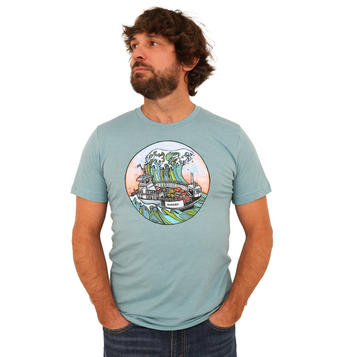 Tsunami Ferry T Shirt – Slow Loris