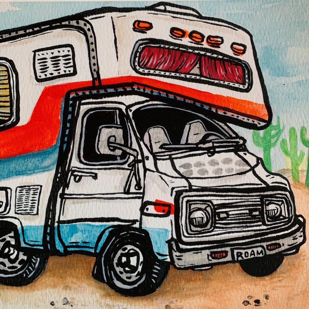 ROAM Camper Art Print – Slow Loris