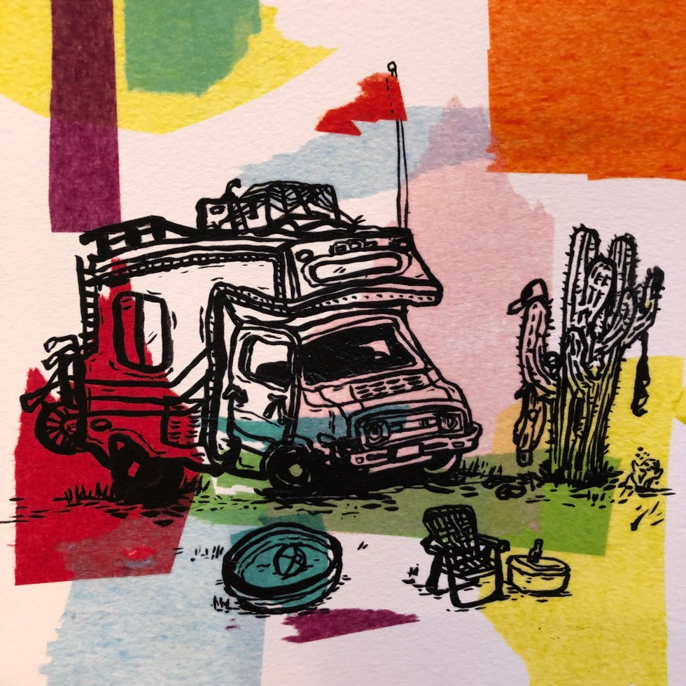 Desert Camp Art Print – Slow Loris